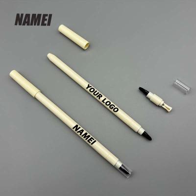 China Custom color private label plastic tube twist up round shape lip liner lip pencil container for lipstick for sale
