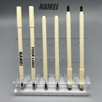 China Custom color private label plastic tube twist up round shape lip liner lip pencil container for lipstick for sale