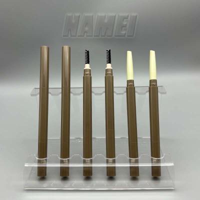 China 2 in 1 Empty cosmetic packaging Eyebrow tube container Empty Eyeliner Tube Container for sale