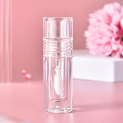 China Free sample clear lip gloss tube empty cosmetic lip gloss container Personalized custom lip gloss packaging for sale