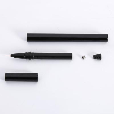 Cina Cosmetic packaging material for thin Eyeliner pen thin liquid Eye line pencil with steel beads empty black container in vendita