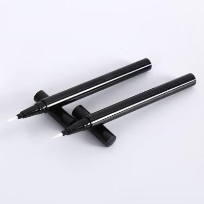 Cina Cosmetic packaging material for thin Eyeliner pen thin liquid Eye line pencil with steel beads empty black container in vendita