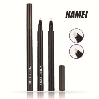 Cina Eyebrow Pencil Waterproof Fork Tip Eyebrow Tattoo Pen Tube OEM Four Tips Eyebrow Pencil in vendita