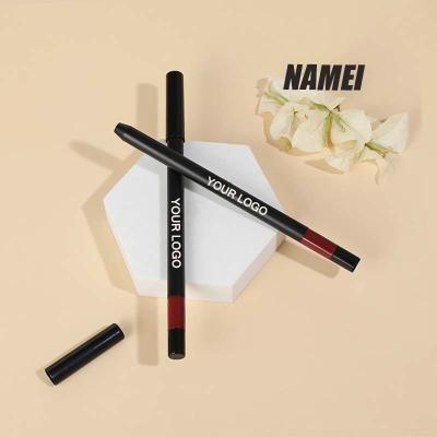 China Custom Color Private Label Eyeliner Tube Twist Up Round Shape Lip Liner Pencil Container For Lipstick for sale
