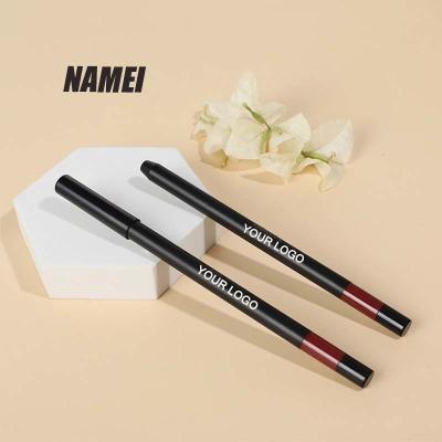 China Custom Color Private Label Eyeliner Tube Twist Up Round Shape Lip Liner Pencil Container For Lipstick for sale