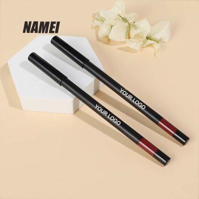 China Custom Color Private Label Eyeliner Tube Twist Up Round Shape Lip Liner Pencil Container For Lipstick for sale