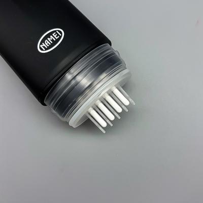 China Hair Dryer Tube Scalp Applicator Liquid Comb For Hair Tube Bottle Packaging Hair Dye 4 Layers Tube With Scalp Applicator Comb for sale