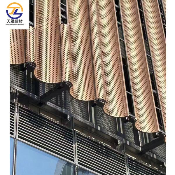 Quality Sleek Aluminum Window Grilles C Shaped Strip Ceiling Exterior Aluminium Cladding for sale