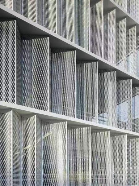 Quality Office Building Aluminum Window Grilles Metal Perforated Plate 600 X 600MM for sale