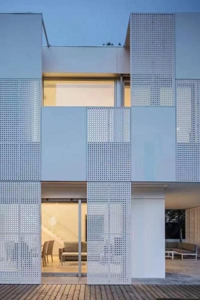 Quality Blue Aluminum Railing C Shaped Metal Strip Ceiling White Sound Absorption for sale
