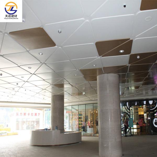 Quality Indoor decoration fireproof and soundproof powder coated aluminum alloy ceiling for sale