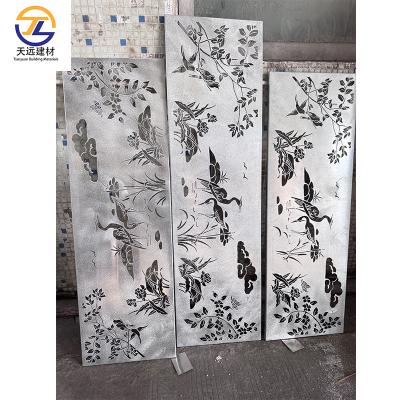Cina Schermo in alluminio dal design moderno con scanalatura nera per interni ed esterni in vendita
