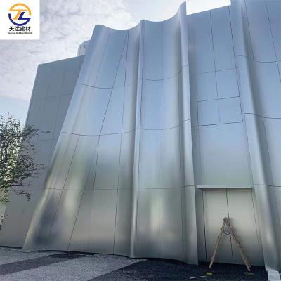 China 0.4 0.9mm Panel Thickness Exterior Aluminium Cladding with ASTM B209 Certification for sale