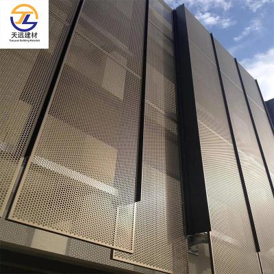China ISO9000 Metal Ceiling System 0.4mm - 0.9mm Aluminium Cladding Facade 300mm for sale