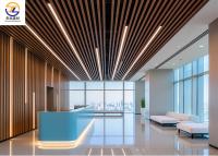 China Custom Aluminum Baffle Ceiling Profile 20-100mm Width Anodized Finish for sale