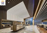 China Custom Aluminum Baffle Ceiling Profile 20-100mm Width Anodized Finish for sale