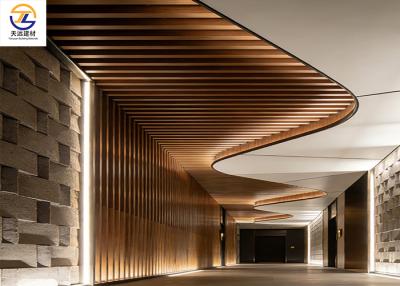 China Extruded Aluminum Square Tube & Linear Baffle | Luxury Hotel & Lobby Design Solution for sale