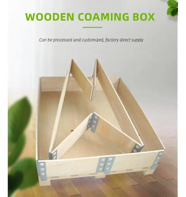 4-Way Pallet Board Warehouse Storage Hinge Wooden Box Surrounding Hoarding Collar
