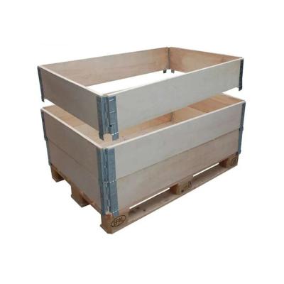 Cina 4 Way Pallet Box in legno Box di magazzino Hinge Box di contenimento in legno in vendita