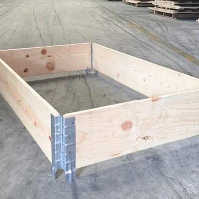 Cina 4 Way Pallet Box in legno Box di magazzino Hinge Box di contenimento in legno in vendita
