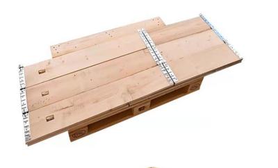 Cina Casella di dimensioni personalizzate Colletti di pallet standard pieghevoli in legno in vendita