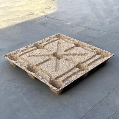 China Factory Forklift Wooden Sawdust Compressed Wood Chips Industrial Molded Pallet for sale