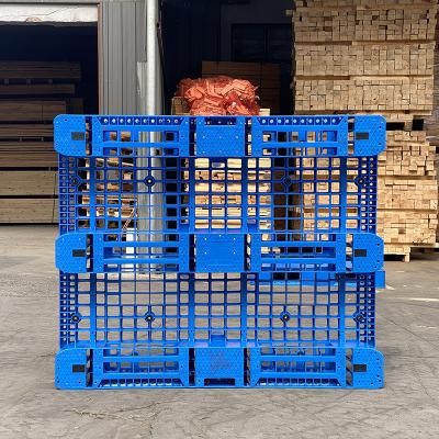 China 100% Virgin HDPE Recycled Food Grade Hygienic Industrial Plastic Pallet 4 Way Entry Single Faced Pallet for sale
