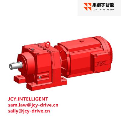 China 3KW Drive Gear Motor Helical Speed Reducer 19.89 R67DRN100L4 for sale