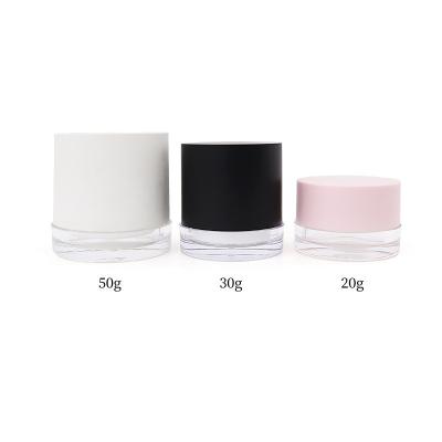 China High-grade acrylic 30/50g round bottle scrub cream bottle face cream bottle for sale