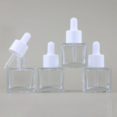 China 5ML30ML50ML Essence Bottle Square Cover Square Bottle Perfume Separately Bottled Glass Drop Stick Essential Oil Bottle for sale