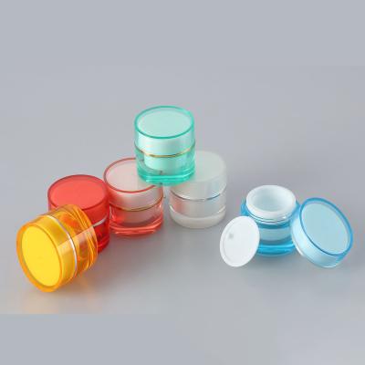 China Storage Bottles Portable Refillable Travel Face Cream Lotion Cosmetic Container Plastic Empty Makeup Jar Box for sale