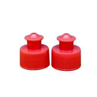 China Cap, 28/410, push pull, screw on, red, PP for sale