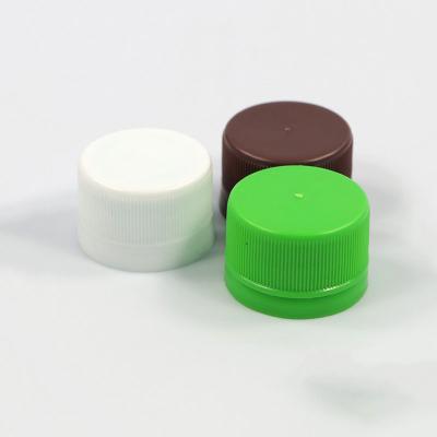 China Cap, 28/410, screw on, white/green/ brown, ribbed, PP, with foam liner for sale