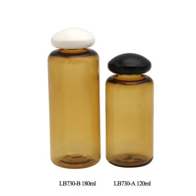 China Customized 180ml with mushroom head cover, thick PET plastic hydrosol bottle, emulsion essence water packaging bottle for sale