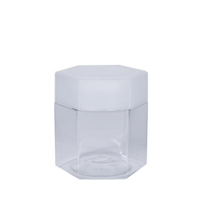 China Hexagonal Pet Plastic Bottles, Food Packaging Airtight Jars, Jam Jars, Hot Sauce Jars, Candy Jars for sale