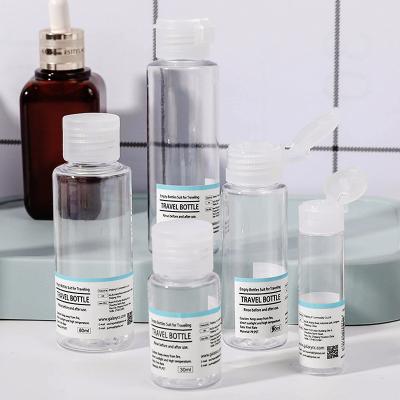 China 18ML/30ML/50ML PET plastic bottle, transparent essential oil bottle, cosmetic packaging material stock new lotion bottle for sale