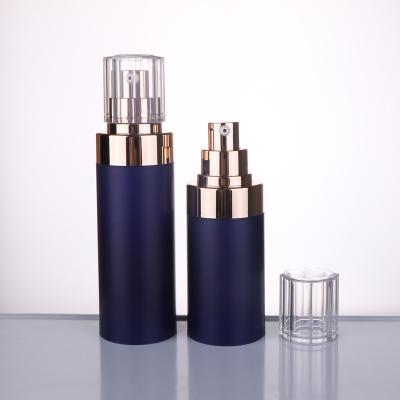 China Frosted round cosmetic packaging bottle, 50ml/80ml/100ml/120ml acrylic vacuum lotion bottle for sale
