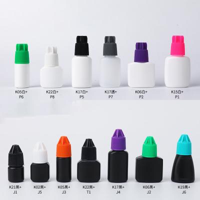 China 5ml10ml15ml false eyelash glue bottle, plastic glue bottle，nail polish bottle for sale