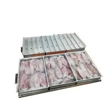 China productos del mar que procesan la caja de congelación, bandeja del congelador de la placa del contacto, cacerola de congelación de aluminio en venta