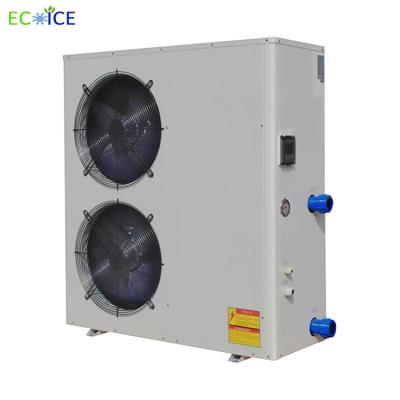 China Refrigerador de agua refrigerado por agua industrial de un acuario más desapasible del estanque de peces del cilindro 2p de los mariscos para la refrigeración por agua con precio bajo en venta