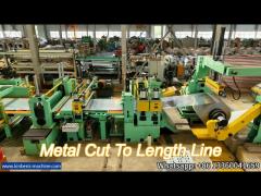 Produção de folhas de alta produtividade Linha de corte em metal de bobina de alta velocidade