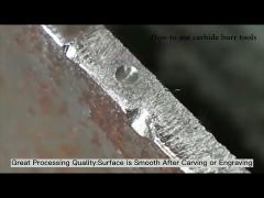 Van de het Wolfram Dubbele Besnoeiing van carbide Roterende Bramen de Matrijzenmolen Bit 1/4 Duim 6mm Steel en 8mm Hoofd Snijdend Hulpmiddel voor Metaalgravure
