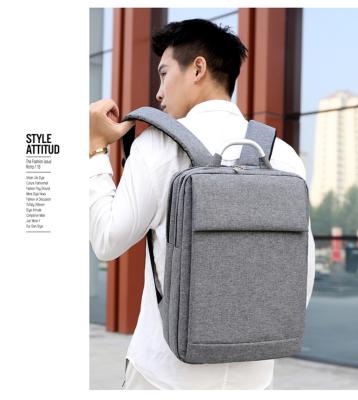 China School and Travel Essential Internal Frame Customizable Logo Anti-Theft Grey Backpack with Waterproof Lining for sale
