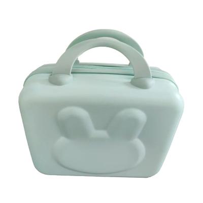 China Candy Pattern Cartoon Print Waterproof Makeup Case Lightweight Cosmetic Organizer for Travel Custom Logo Compact Design for sale