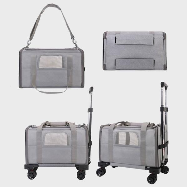Quality 2-in-1 Detachable Rolling Pet Carrier for sale