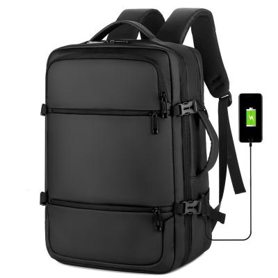 Quality Customizable Logo Blue Black Anti-Theft Waterproof Nylon Lined Laptop Backpack for sale