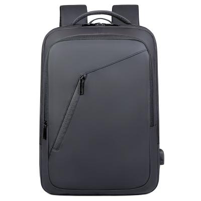 China Waterproof Men's Laptop Backpack Large Capacity Business Bag with Multi-Compartment Zipper Hasp Closure Type for sale
