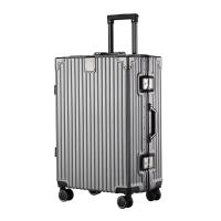 China TSA Lock Durable Large 360° Spinner Wheels Luxury Aluminum Frame Travel Suitcase for Business Fashionable Holiday Travel for sale