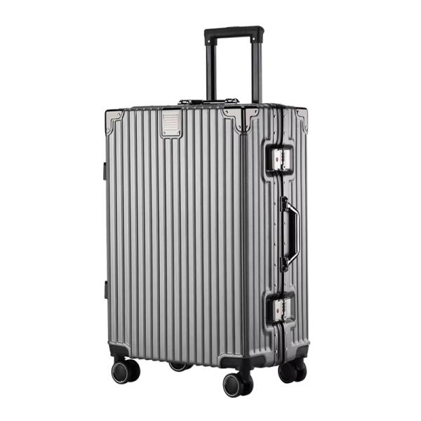 Quality TSA Lock Durable Large 360° Spinner Wheels Luxury Aluminum Frame Travel Suitcase for Business Fashionable Holiday Travel for sale
