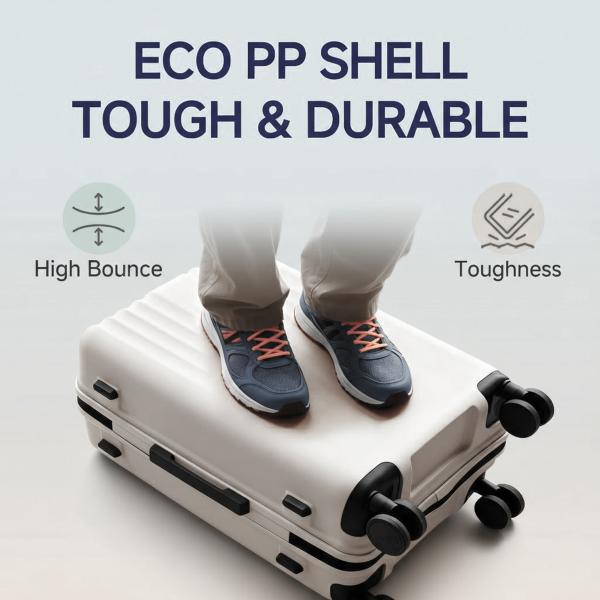 Quality 20" Lightweight PP Suitcase in 2.6kg & 42L for sale